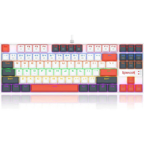 Redragon Kumara Rainbow RGB Backlit Mechanical Gaming Keyboard Red Sw ...